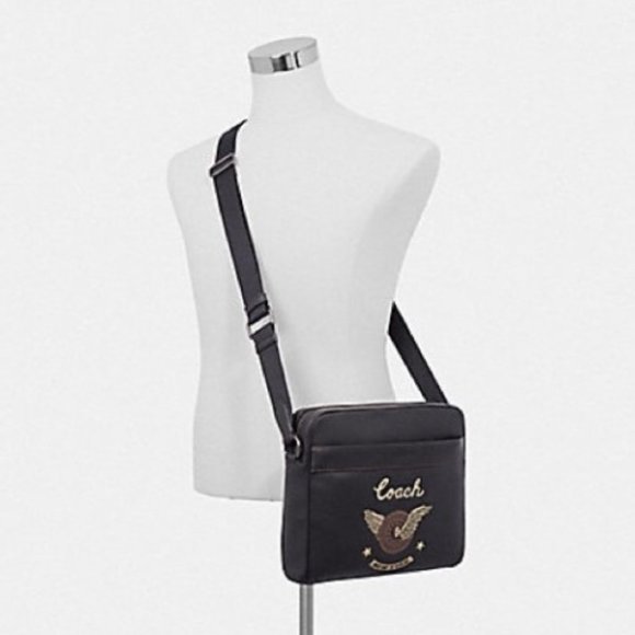 Coach | Bags | Nwt Coach Leather Black Motorcycle Crossbody Bag Easy ...